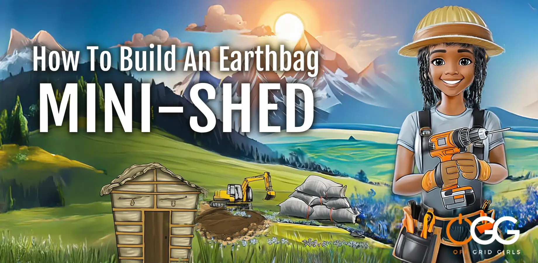 How to build an earthbag mini-shed | Projects | Off Grid Girls
